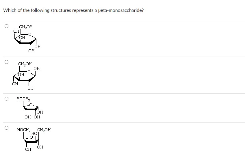 Solved Which of the following structures represents a | Chegg.com