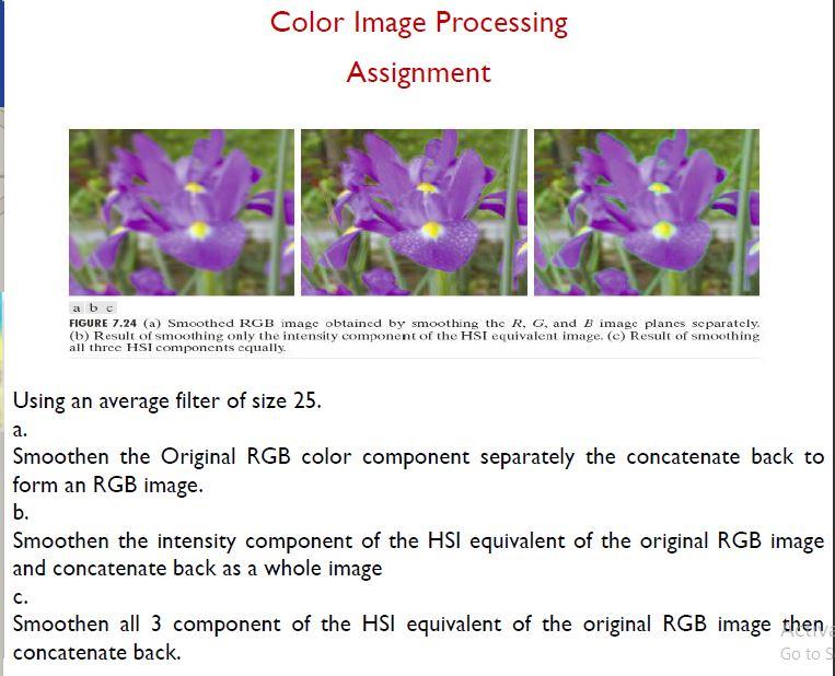 Solved Color Image Processing Assignment a b c FIGURE 7.24 | Chegg.com