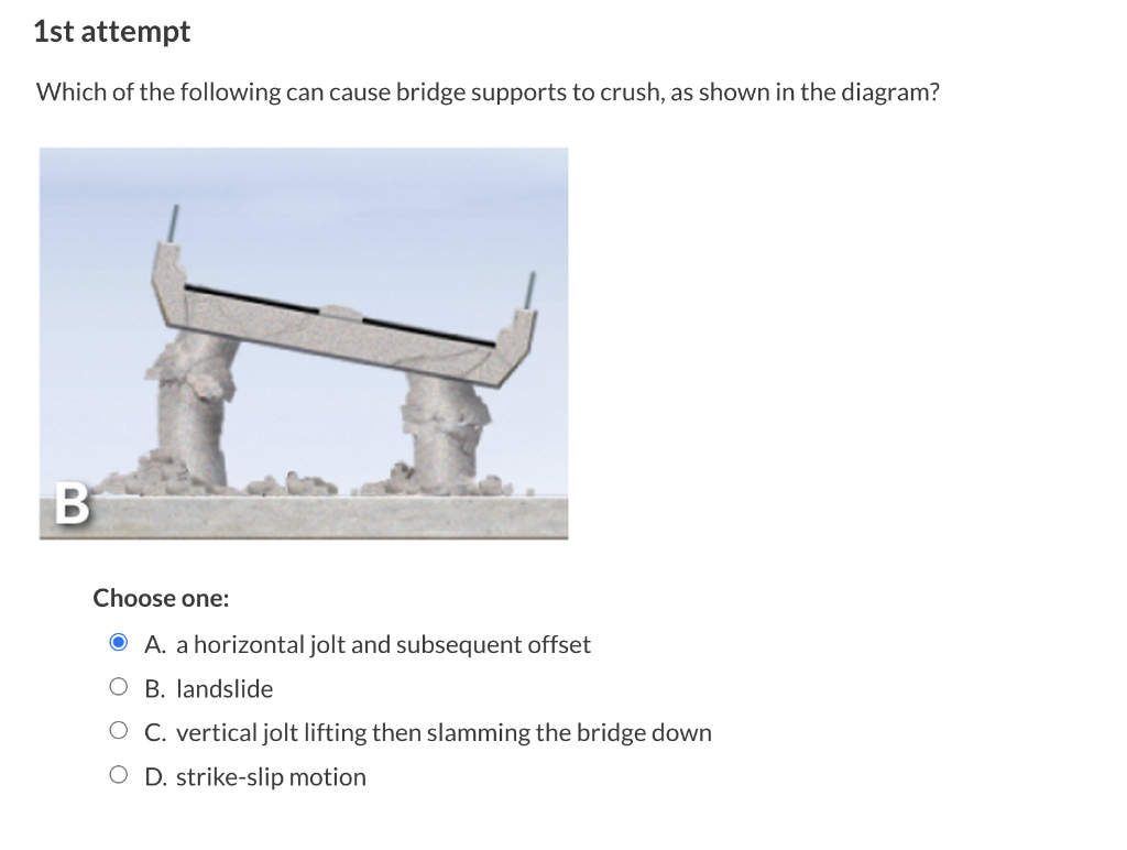 Solved 1st attempt Which of the following can cause bridge | Chegg.com