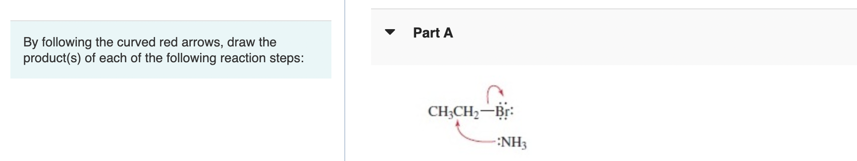 Solved By following the curved red arrows, draw the | Chegg.com