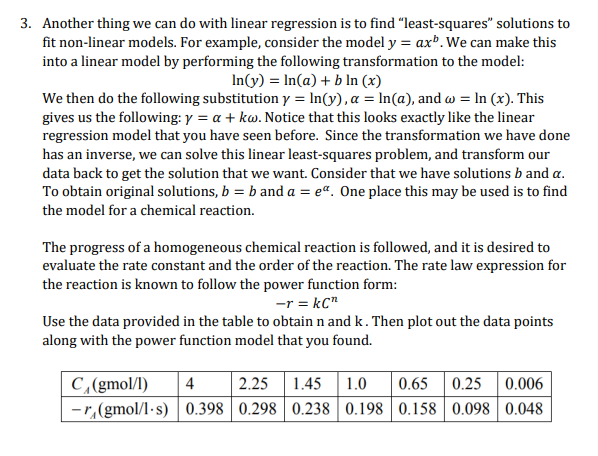 Solved Another thing we can do with linear regression is to | Chegg.com
