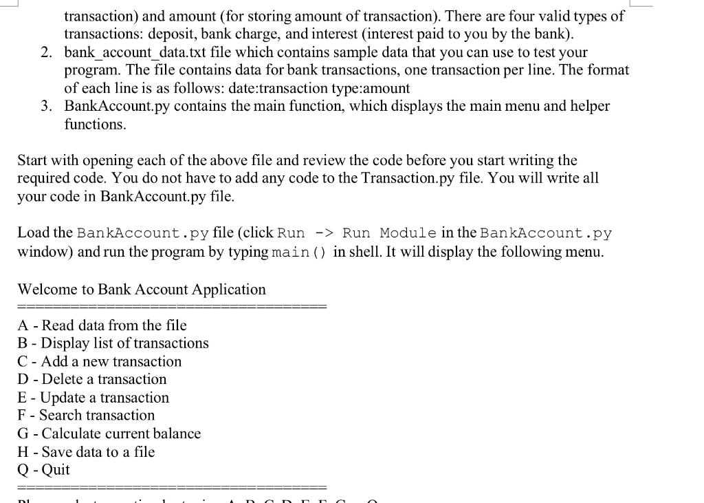 Solved Bank Account Register (25 points) In this lab we will | Chegg.com