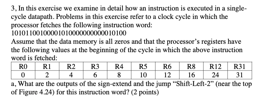 Solved 3, In this exercise we examine in detail how an | Chegg.com
