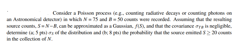 Solved Consider a Poisson process (e.g., counting radiative | Chegg.com