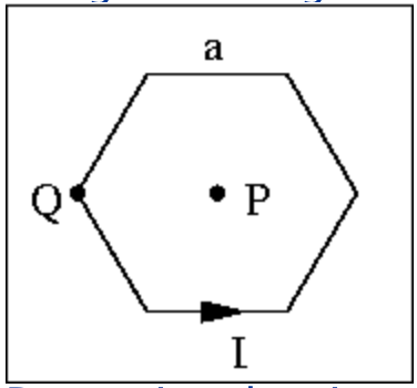 Solved A regular hexagon shaped wire loop with a side length | Chegg.com