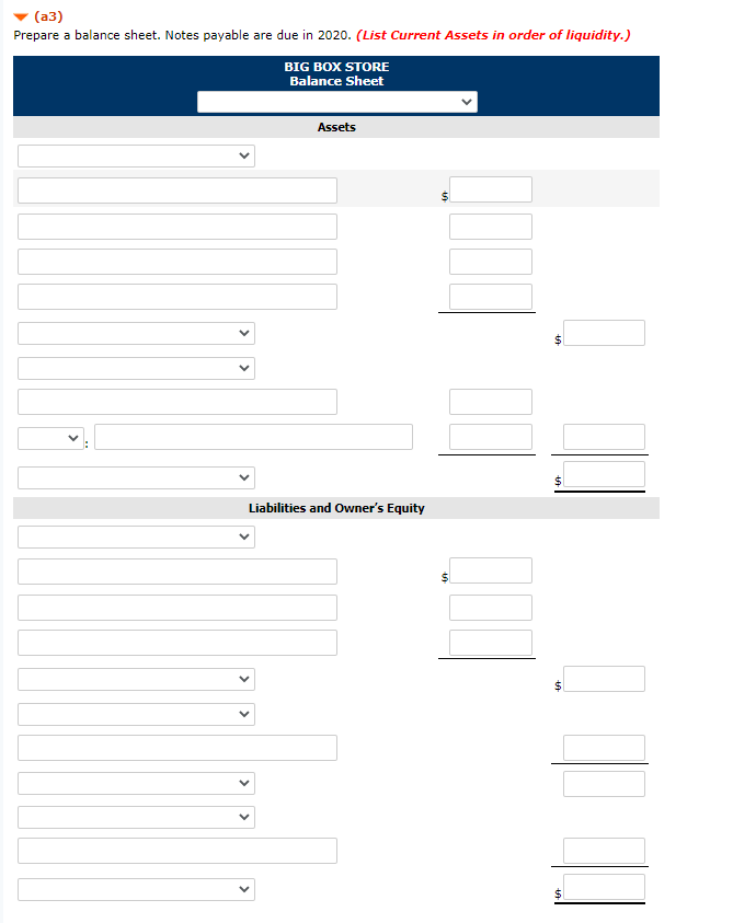 Solved Problem 5-3A (Part Level Submission) Big Box Store is | Chegg.com