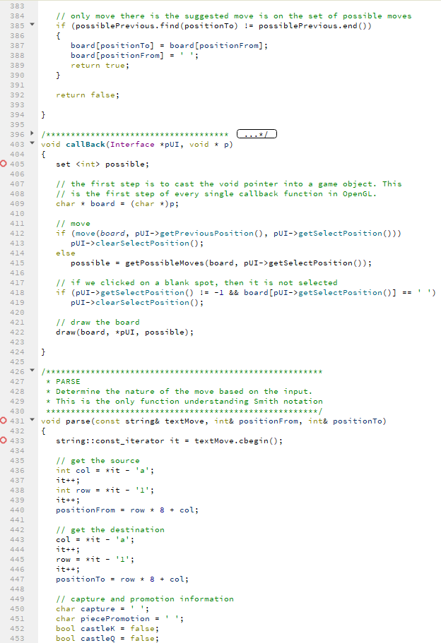 Solved This is a Chess program in C++. I need a unit test | Chegg.com