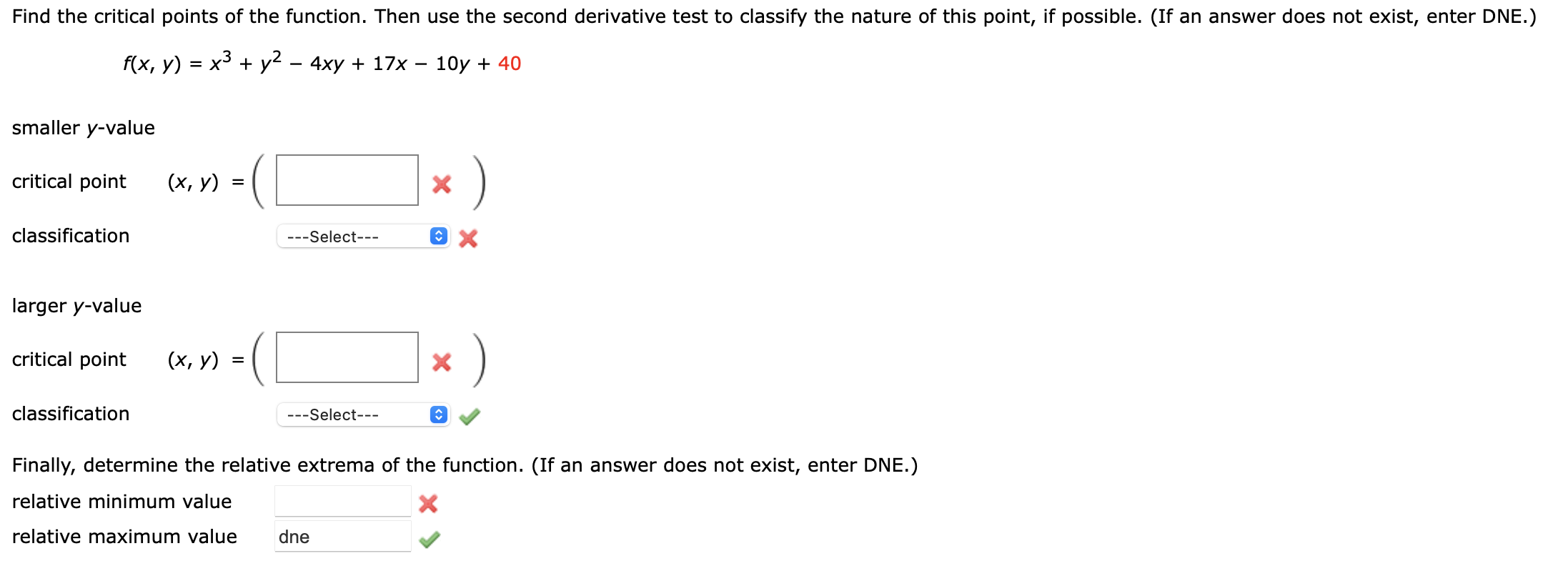 Solved Find The Critical Points Of The Function Then Use