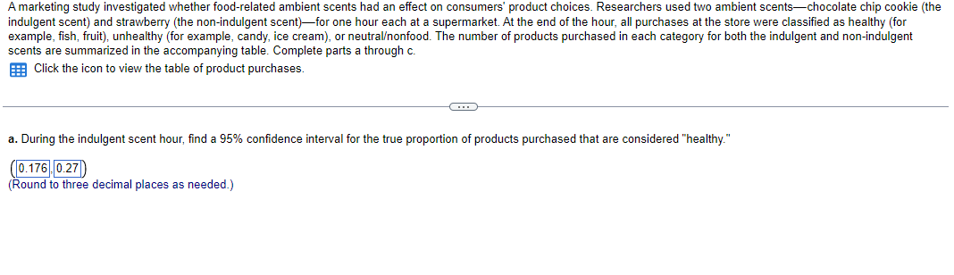 Solved Product PurchasesA marketing study investigated | Chegg.com