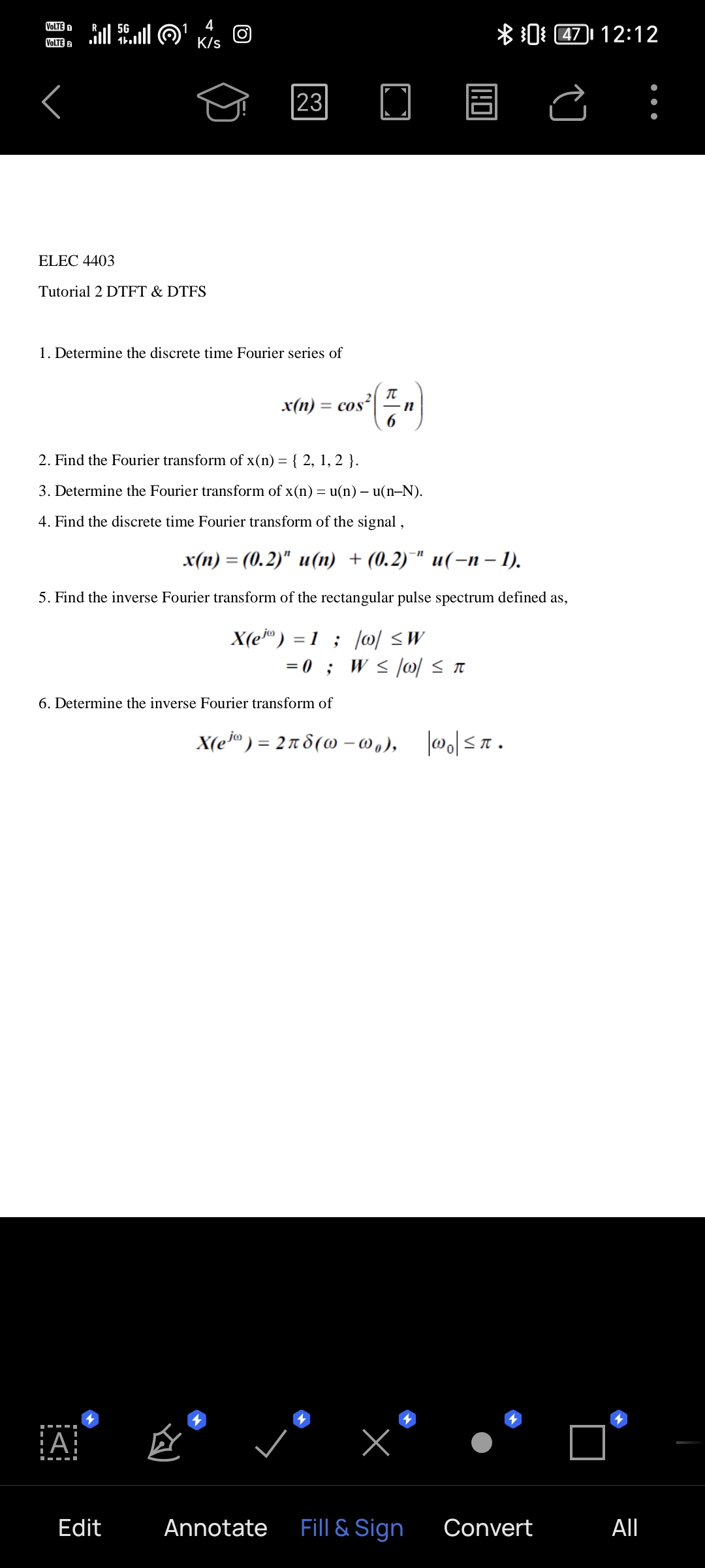 Solved 1. Determine the discrete time Fourier series of | Chegg.com