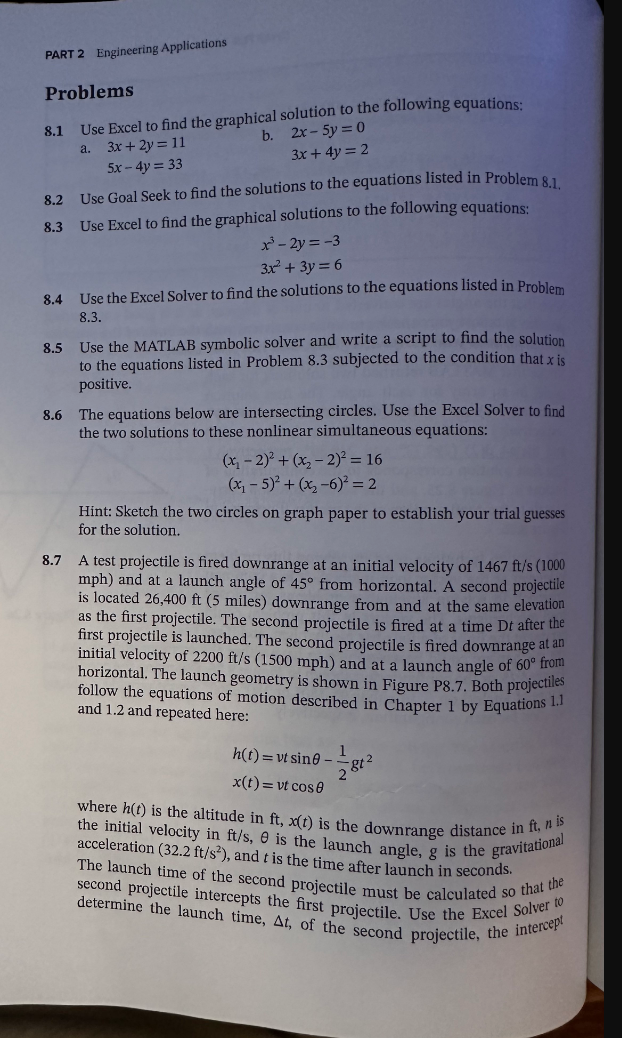 Solved Problems 8.1 Use Excel to find the graphical solution | Chegg.com