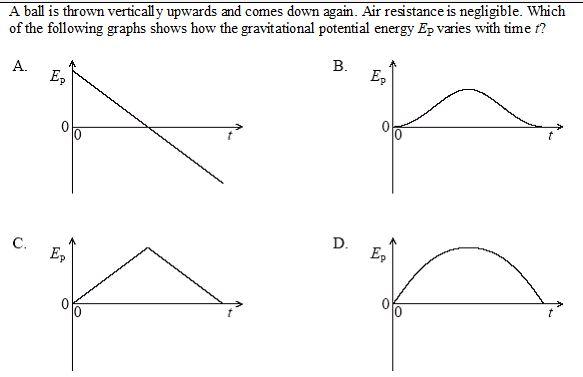 Solved The answer is D. Not C. I want to know why. A ball | Chegg.com