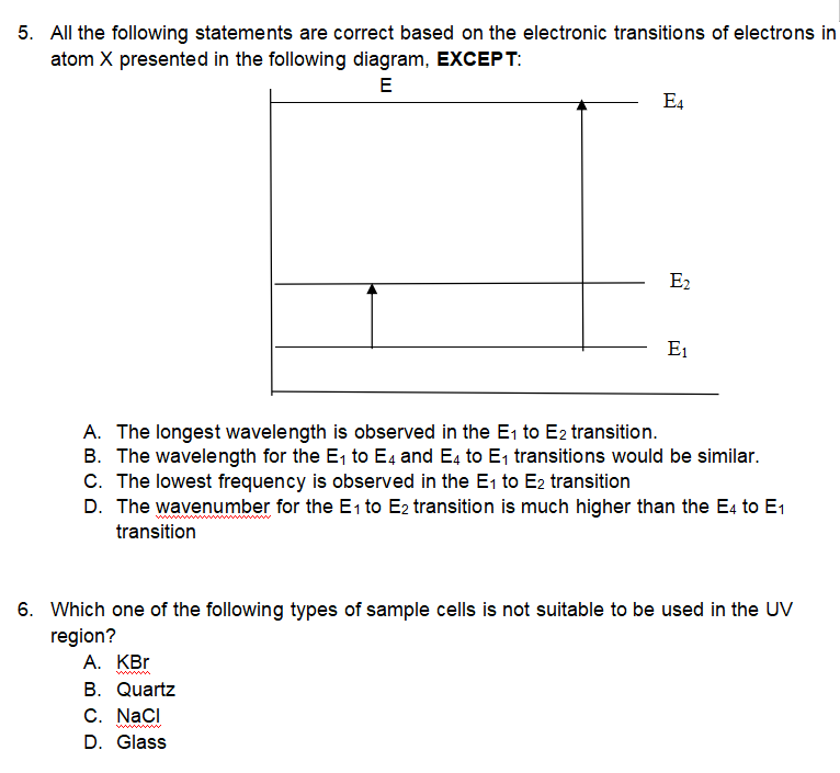 Solved 5. All the following statements are correct based on | Chegg.com