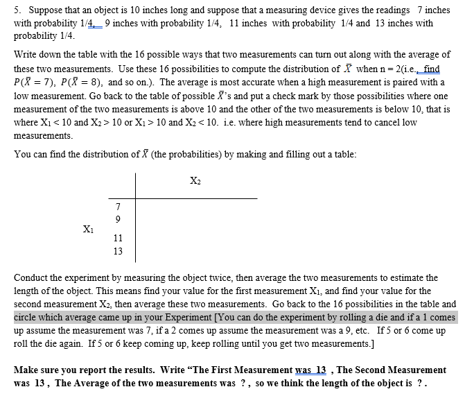 Solved 5. Suppose that an object is 10 inches long and | Chegg.com