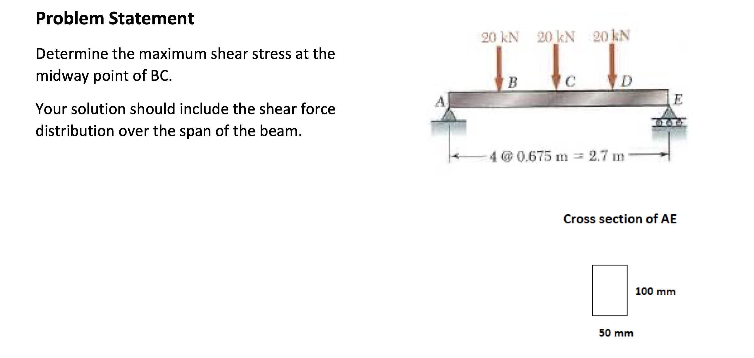 Solved Problem StatementDetermine the maximum shear stress | Chegg.com