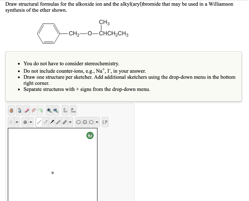 Solved Draw structural formulas for the alkoxide ion and the | Chegg.com