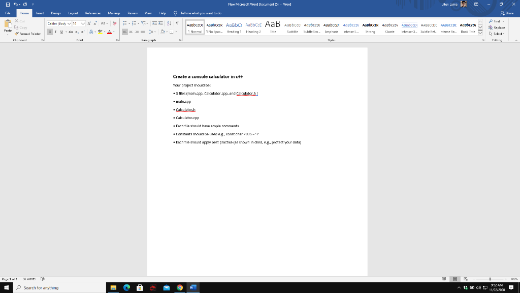 Solved New Microsoft Word Document - Word ten Laman File | Chegg.com