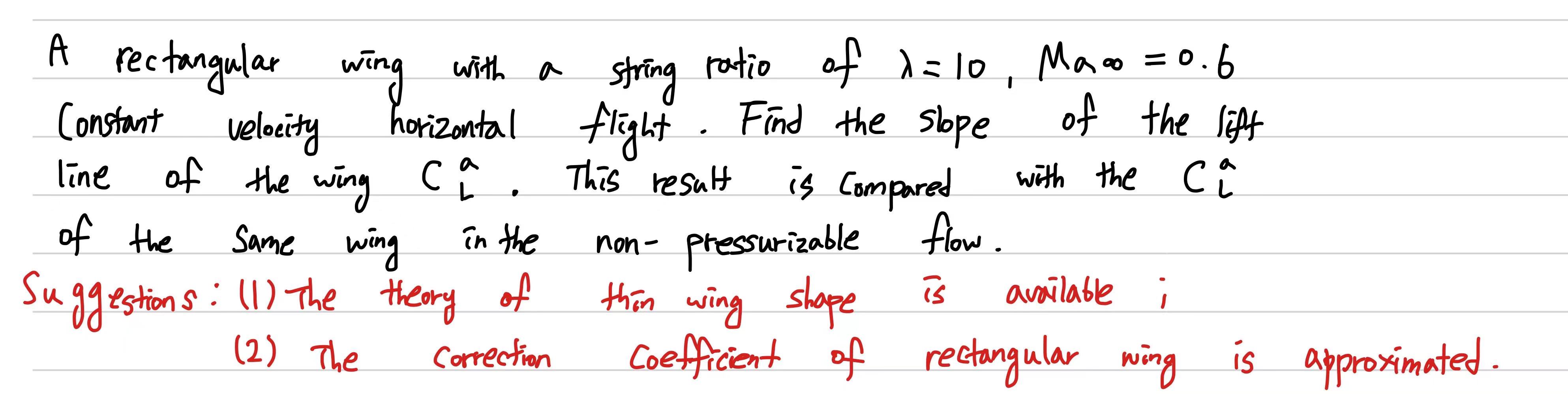 Solved A rectangular wing with a string ratio of | Chegg.com