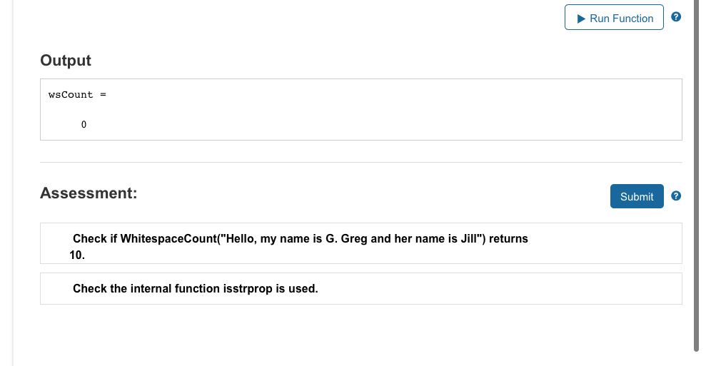 Solved Whitespace counter Write a function called | Chegg.com