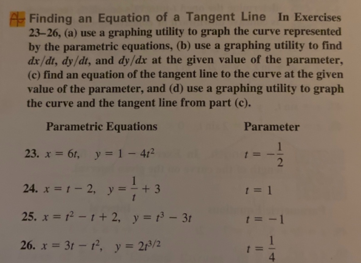 Solved A Finding an Equation of a Tangent Line In Exercises | Chegg.com