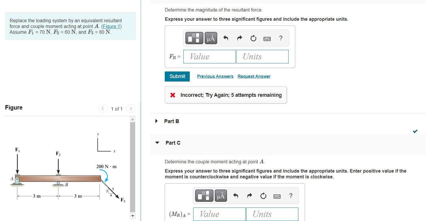 Solved \begin{tabular}{l} Replace the loading system by an | Chegg.com