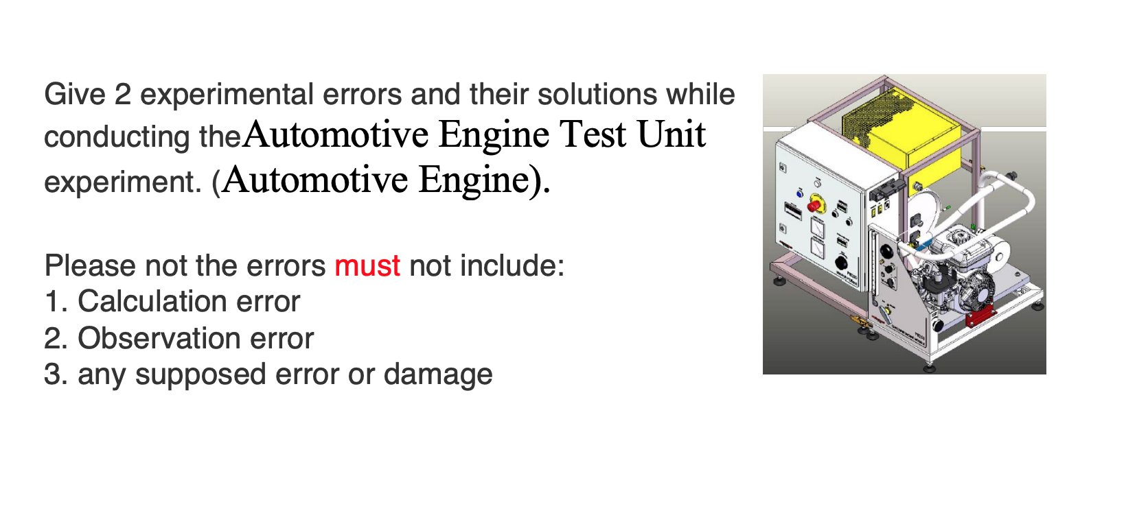 Solved Give 2 experimental errors and their solutions while | Chegg.com