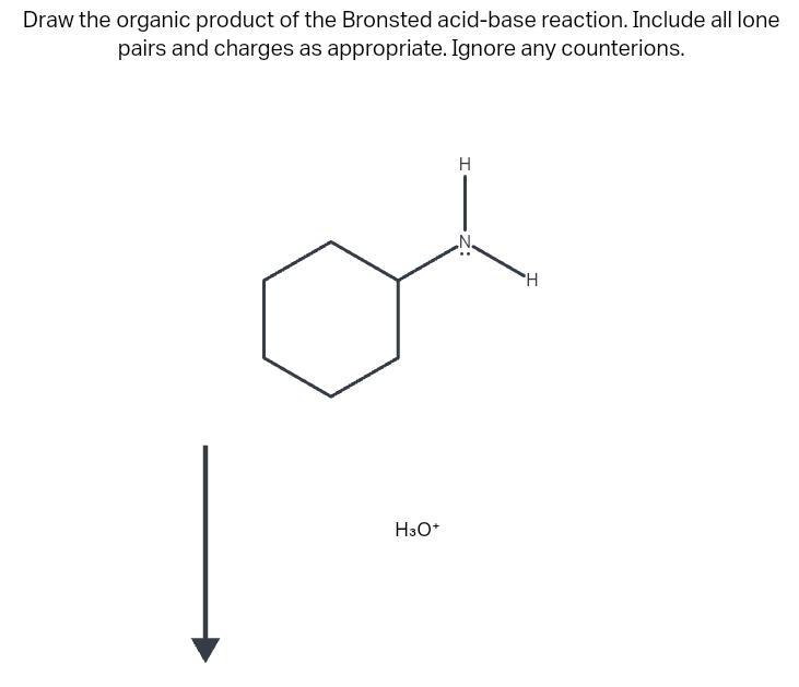 Solved Draw the organic product of the Bronsted acid-base | Chegg.com