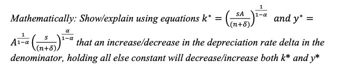 Solved Mathematically: Show/explain using equations | Chegg.com