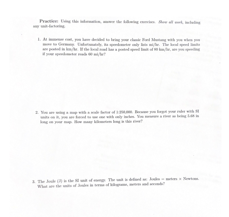 Solved Practice: Using this information, answer the | Chegg.com