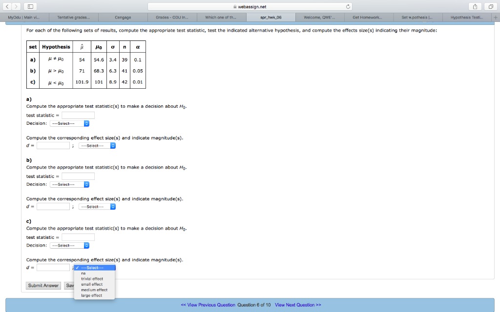 Solved MyOdu | Main Tentatiwe Cengago Grades ODU Which one | Chegg.com