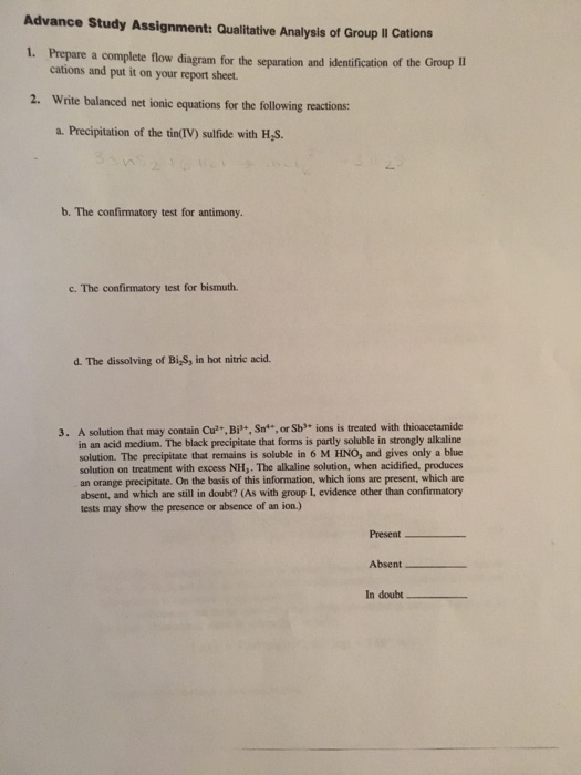Solved I need help with the flow chart number 1, 2d and 3. I | Chegg.com