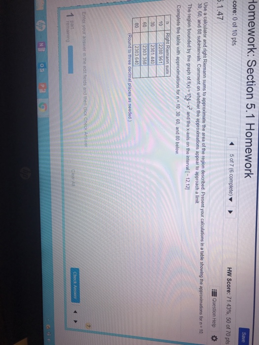 Solved Omework Section 5 1 Homework Core 0 Of 10 Pts Hw