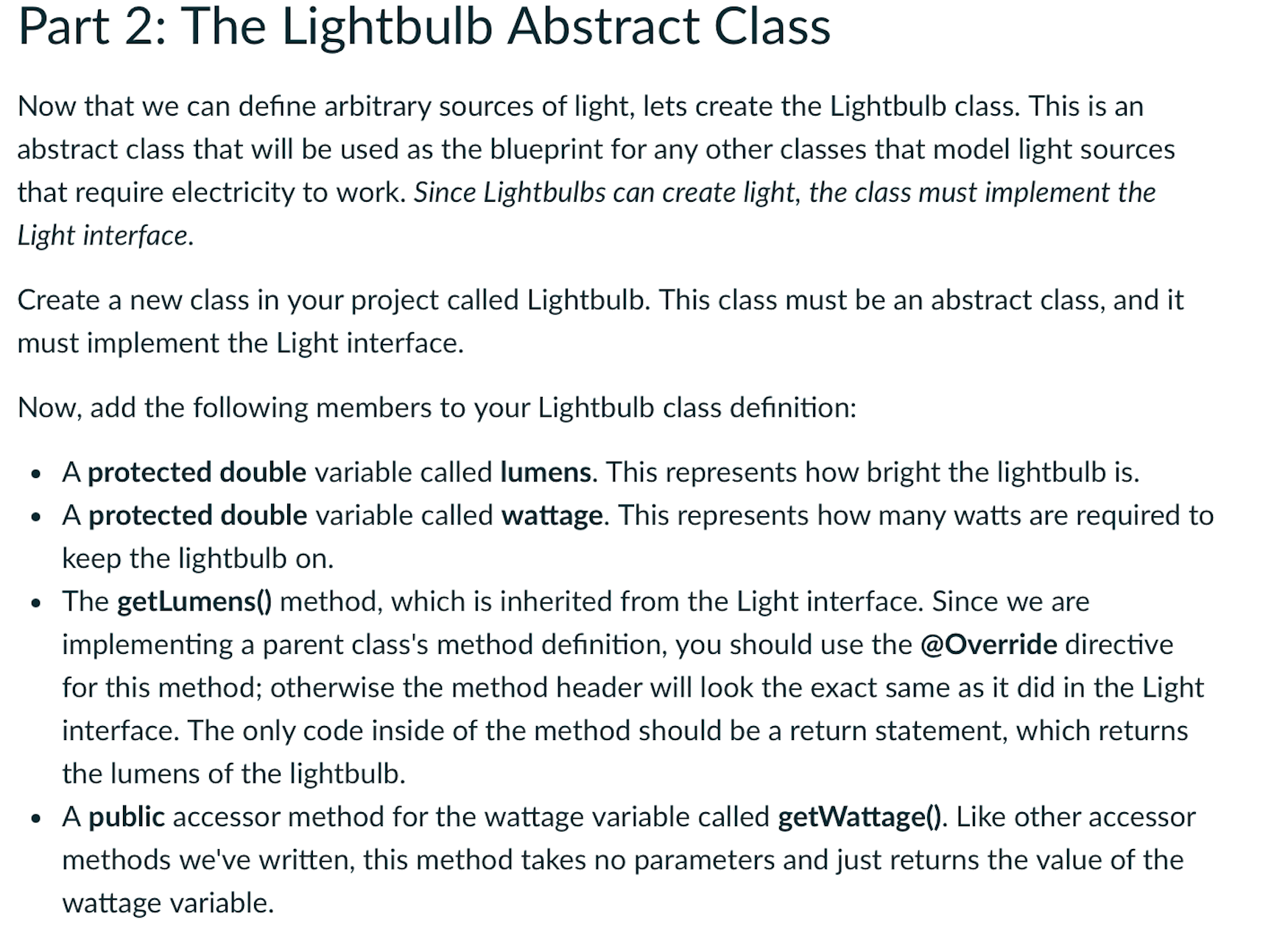 Solved The Light interface allows us to add light-based | Chegg.com
