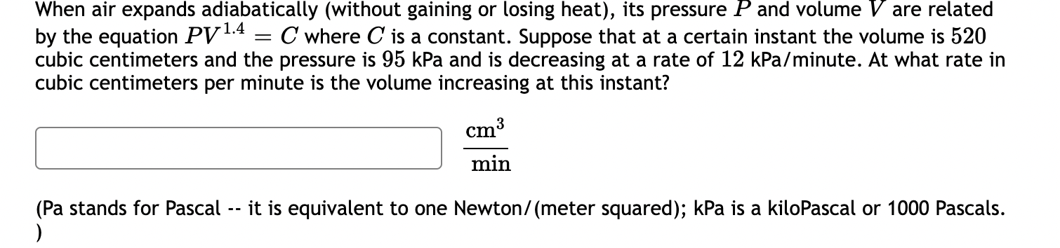 Solved When air expands adiabatically (without gaining or | Chegg.com