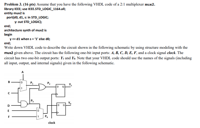 Solved Problem 3. (16 pts) Assume that you have the | Chegg.com