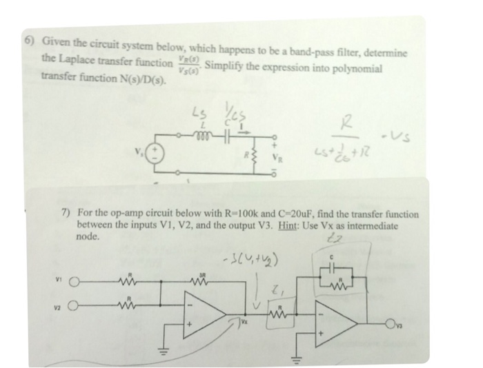 Solved Given the circuit system below, which happens to be a | Chegg.com