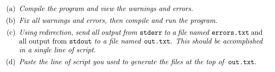 Solved PLEASE HELP WITH THE FOLLWING TASK IN C PROGRAM WITH | Chegg.com