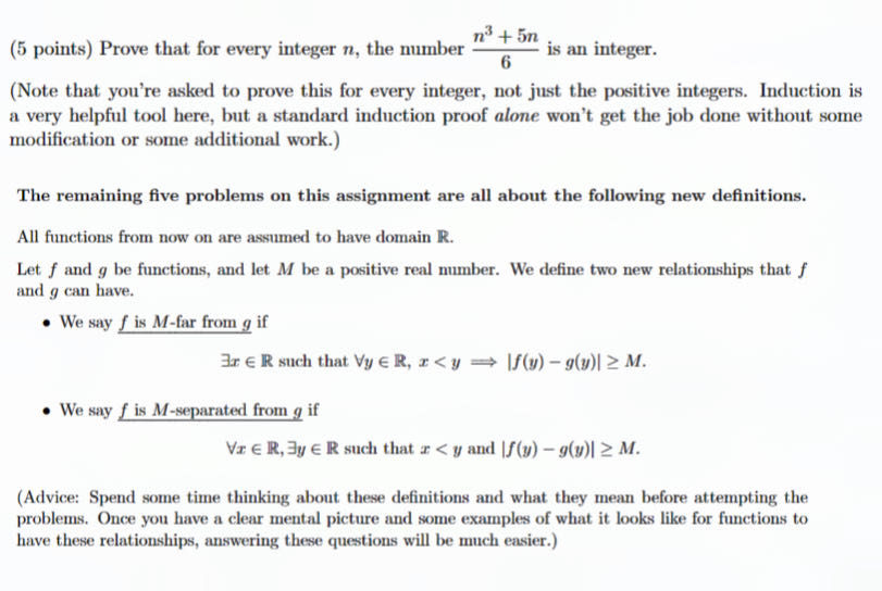 Solved ( 5 points) Prove that for every integer n, the | Chegg.com