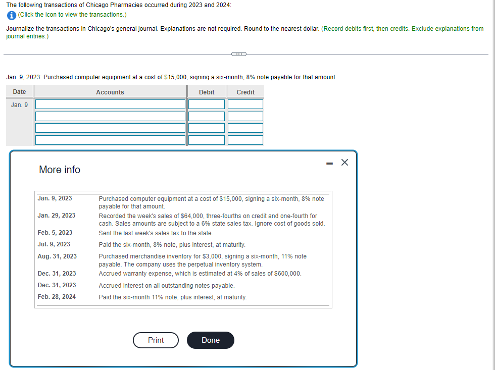 Solved The following transactions of Chicago Pharmacies | Chegg.com