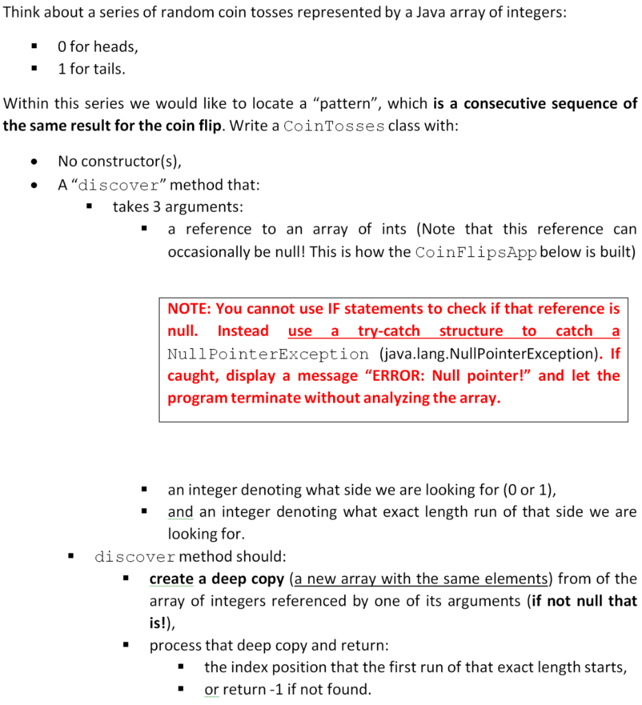 Solved Think about a series of random coin tosses | Chegg.com