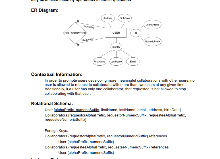Solved Section B Relational Mapping The following three | Chegg.com
