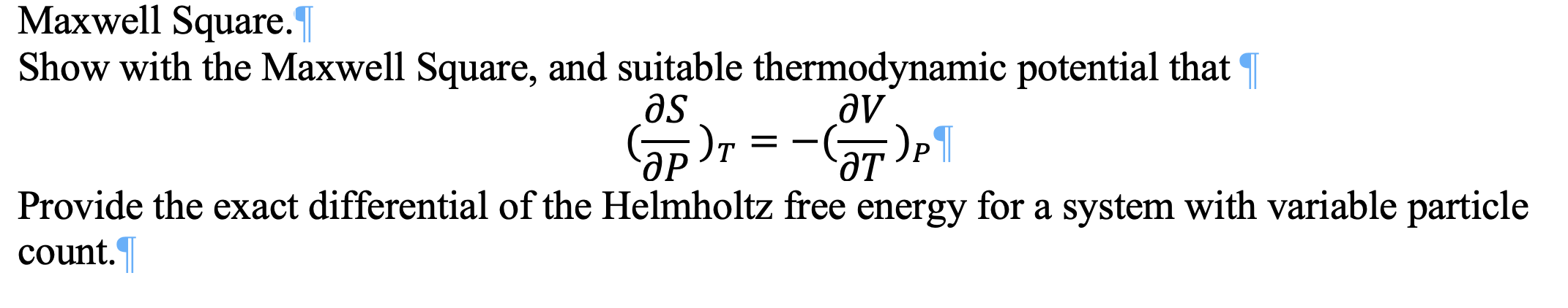 Solved Maxwell Square. ∏ Show with the Maxwell Square, and | Chegg.com