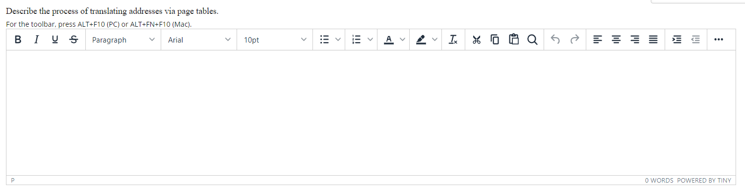 Solved Describe the process of translating addresses via | Chegg.com