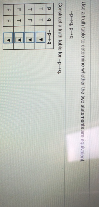 Solved use a truth table to determine whether the two | Chegg.com