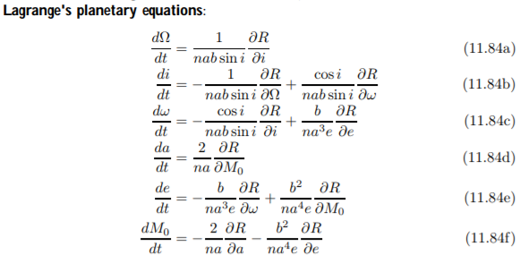 To derive Lagrange's planetary equations for the J2 | Chegg.com