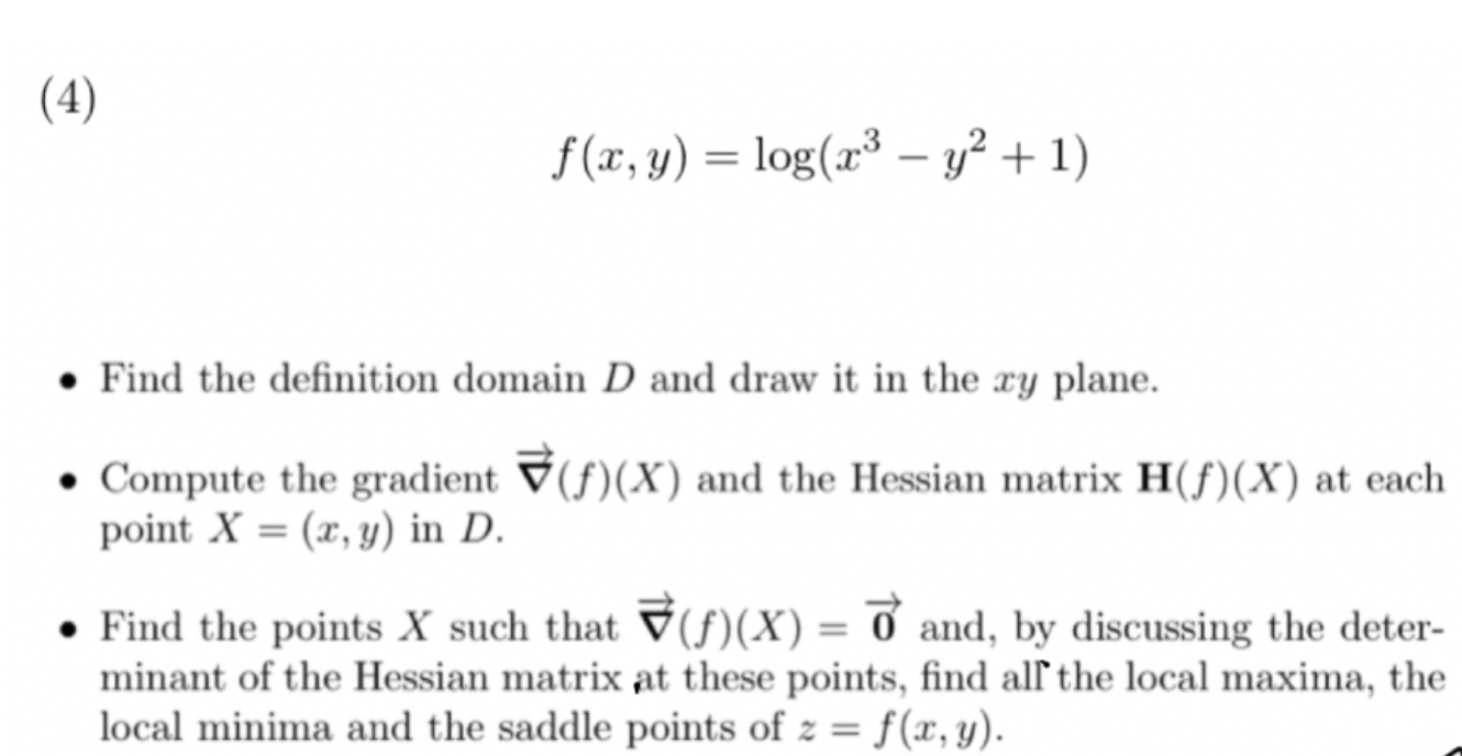 Solved It needs further calculation than 2nd derivative. | Chegg.com