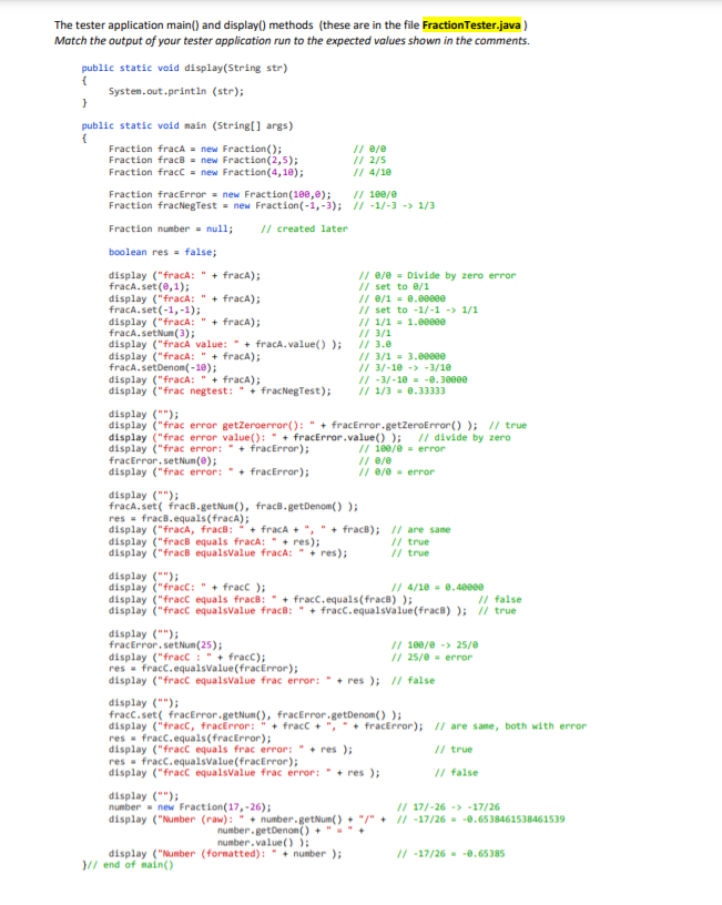 Solved [5 marks] Question 3: Write a class named Fraction | Chegg.com