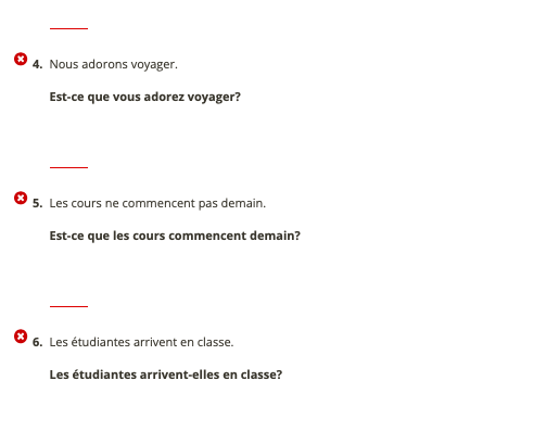 ITS INTRO TO FRENCH CLASS QUESTION Les | Chegg.com
