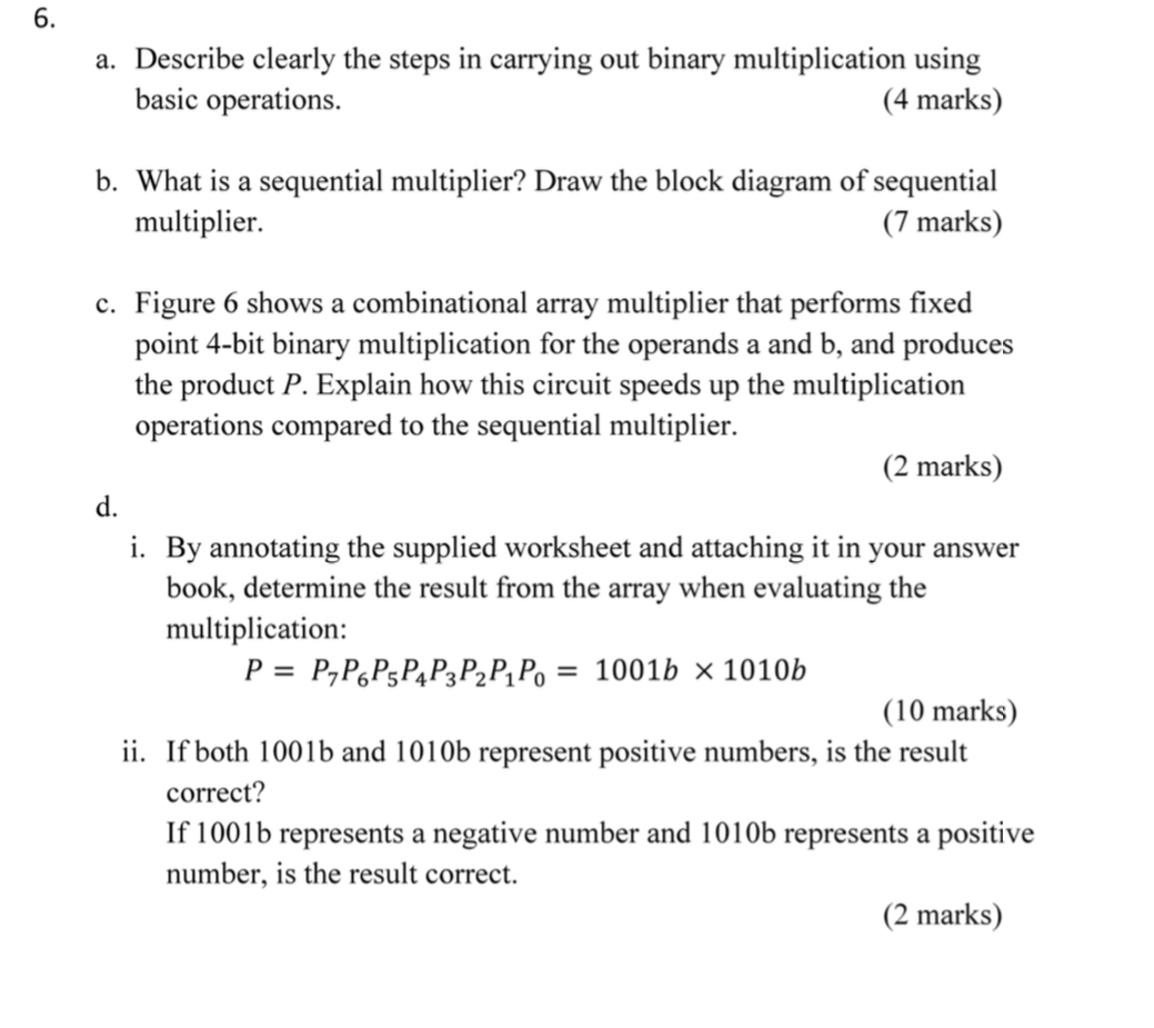 Solved a. Describe clearly the steps in carrying out binary | Chegg.com
