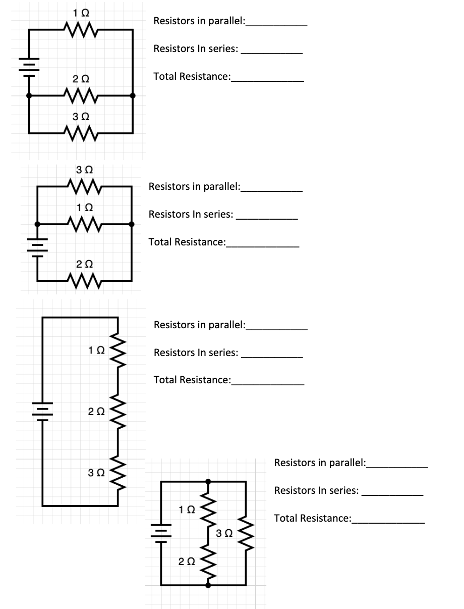 Solved Adding up the total resistance in a circuit depends | Chegg.com